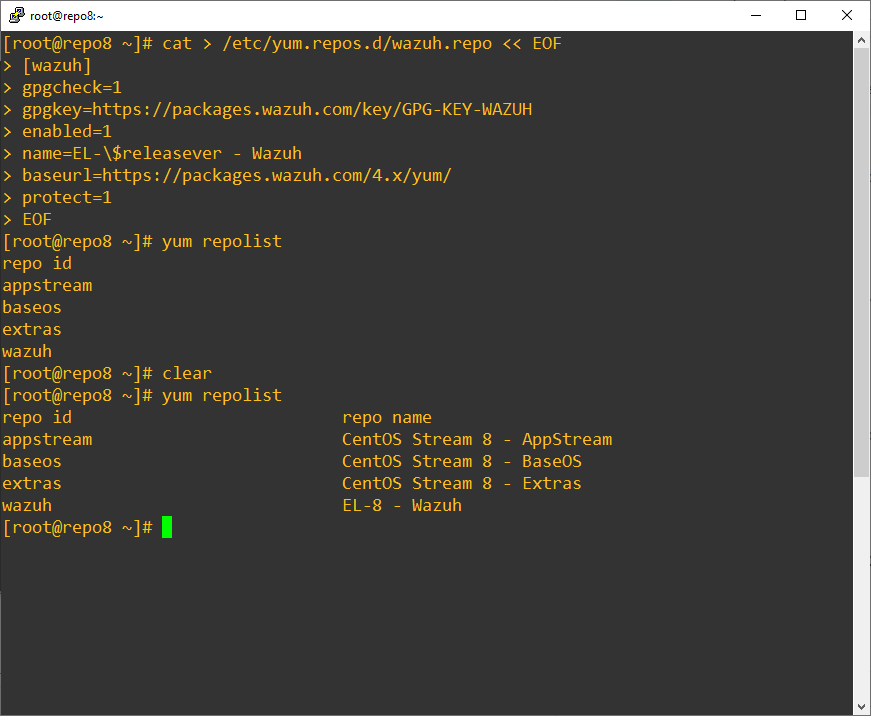 Scaping - character in Wazuh yum repository name - Docu 4.1 · Issue #4290 · wazuh/wazuh ...