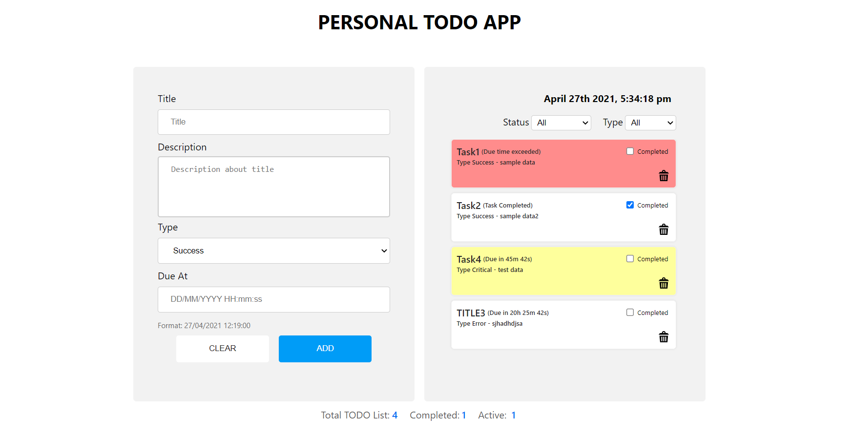 GitHub - thepurushoths/personal-todo-list