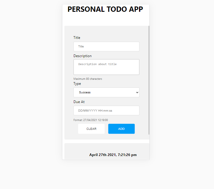 GitHub - thepurushoths/personal-todo-list