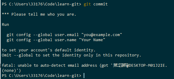 Git 没有做基本设置导致无法 commit 的问题 · Issue #1262 · neolee/pilot · GitHub