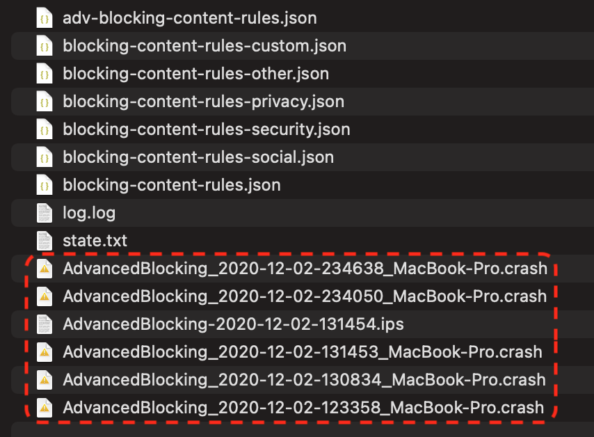 Expanding information in the log file by adding crash logs. · Issue #475 · AdguardTeam ...