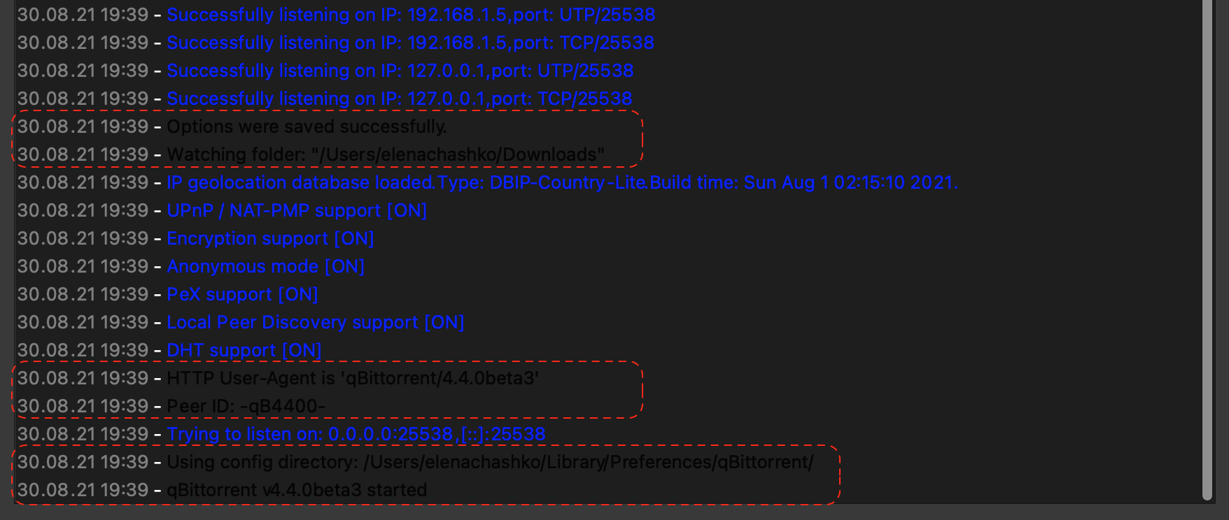Poor readability of text in Execution Log with a dark theme in macOS · Issue #15401 ...