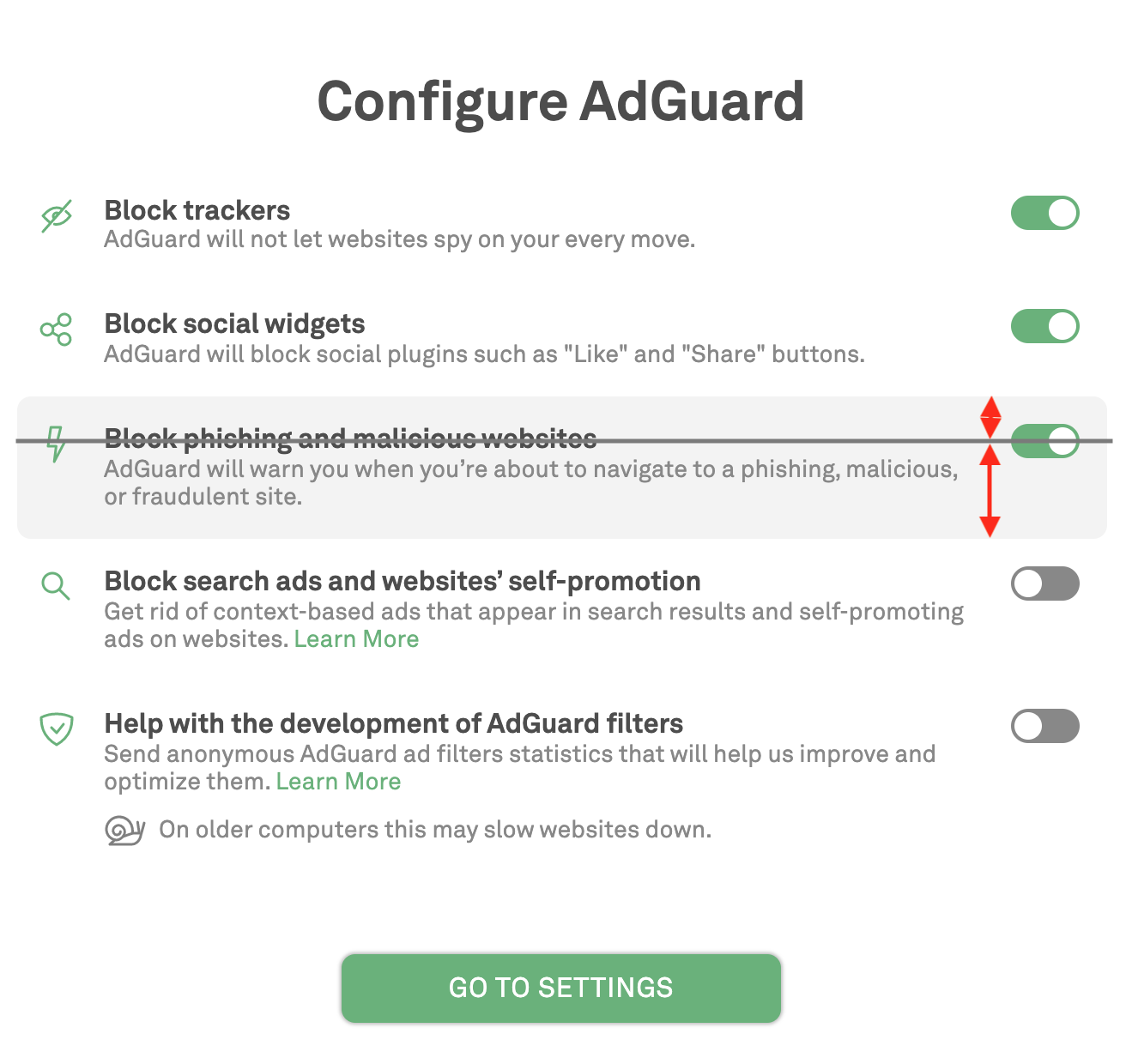 UI Improvement: Sliders and etc. · Issue #1912 · AdguardTeam/AdguardBrowserExtension · GitHub
