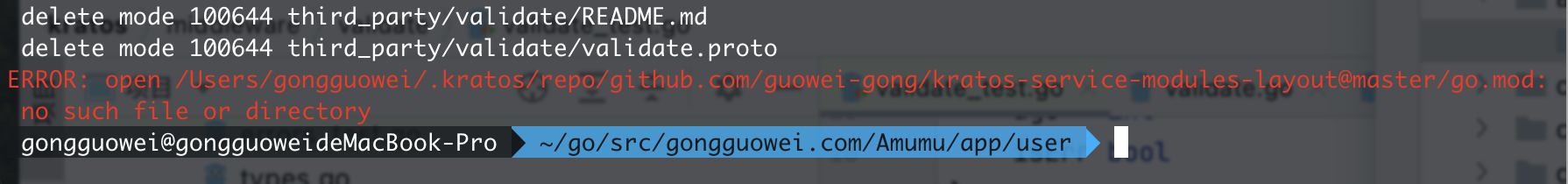 [Question] 关于 kratos new project 命令无法拉取自己的模板仓库 · Issue #1218 · go-kratos/kratos · GitHub