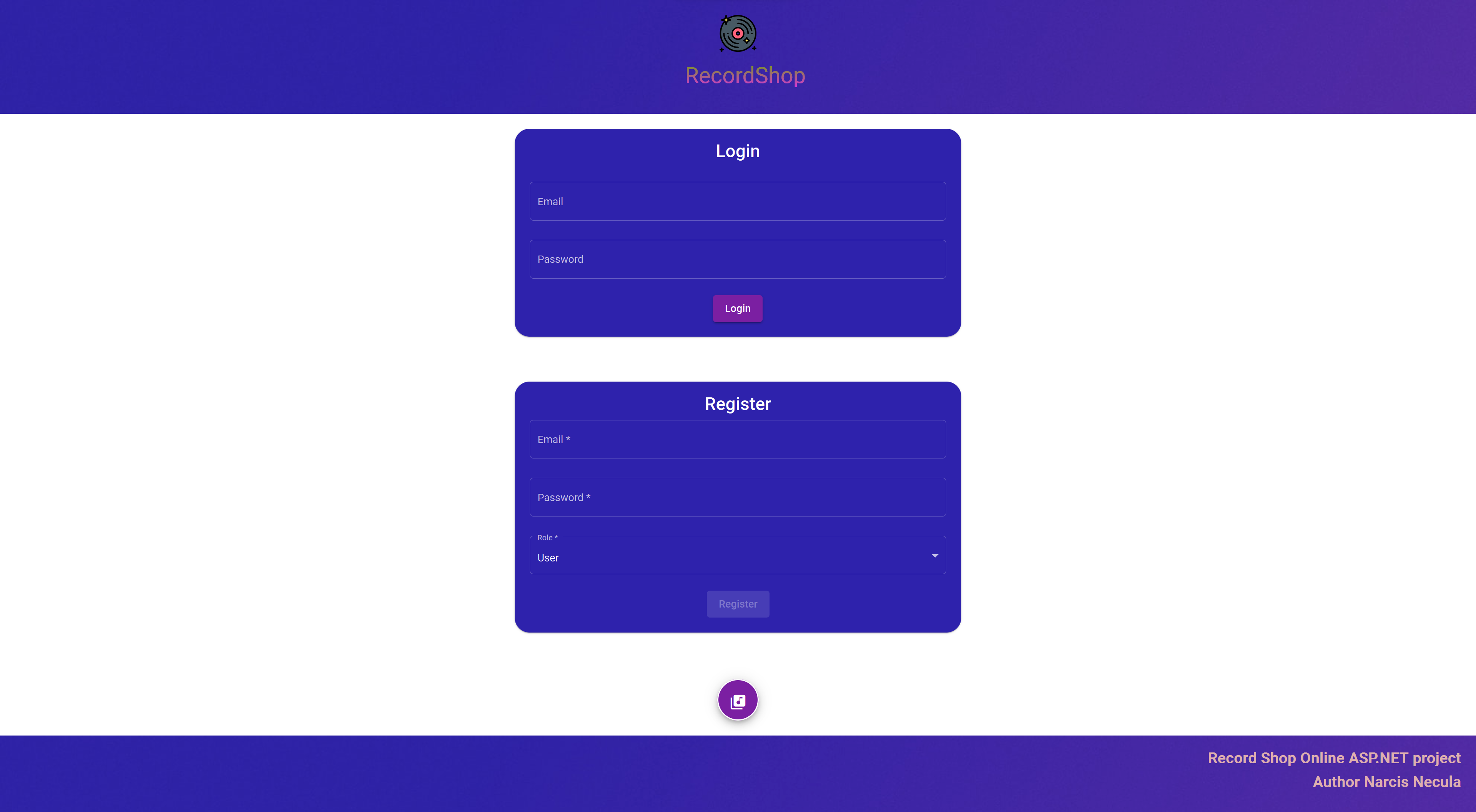 GitHub - Narcis22/RecordShop: Proiect .NET of a record shop web app