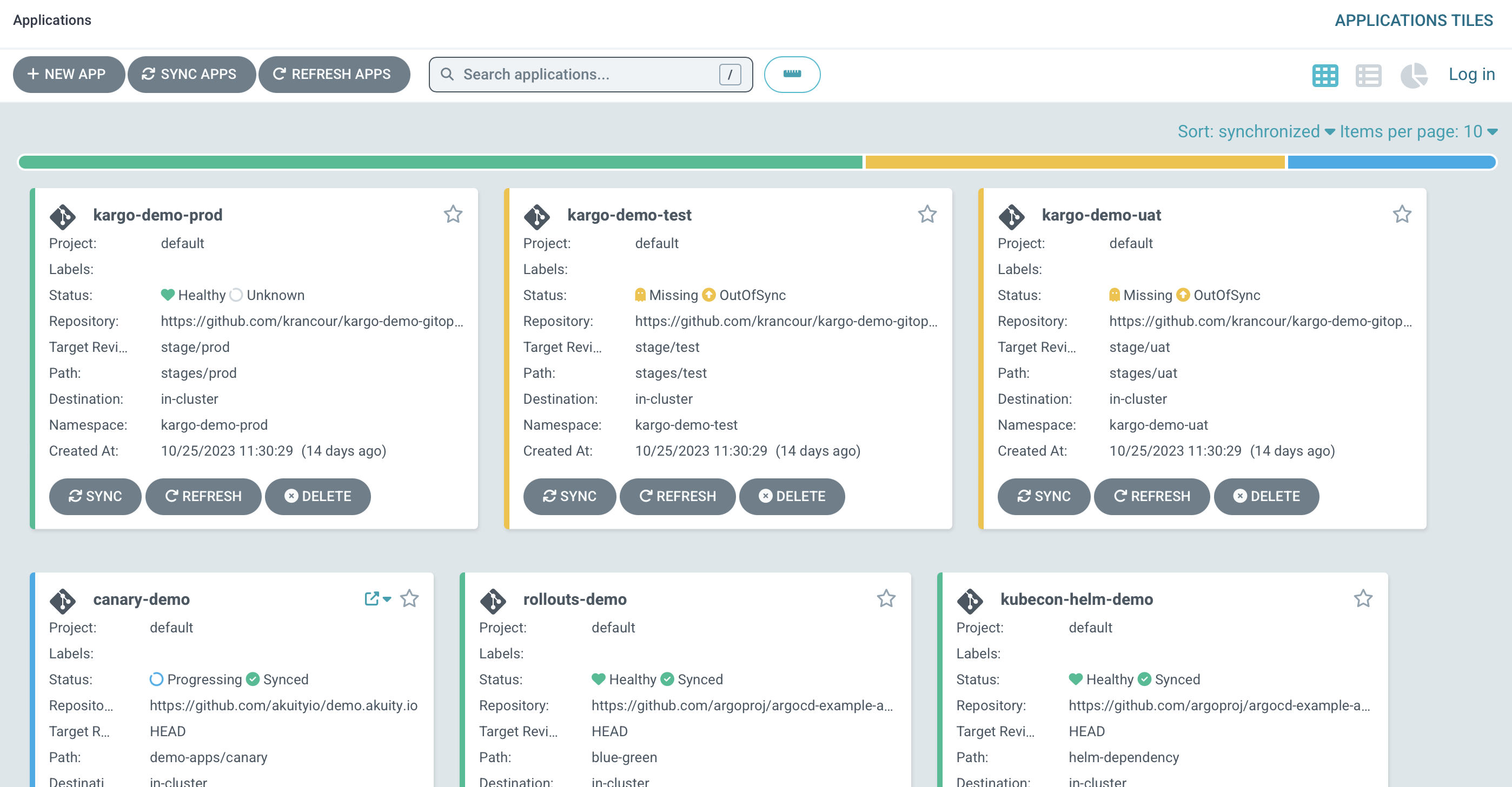 Bugui Progressing Applications Are Narrower In Applications List · Issue 16288 · Argoproj 2191