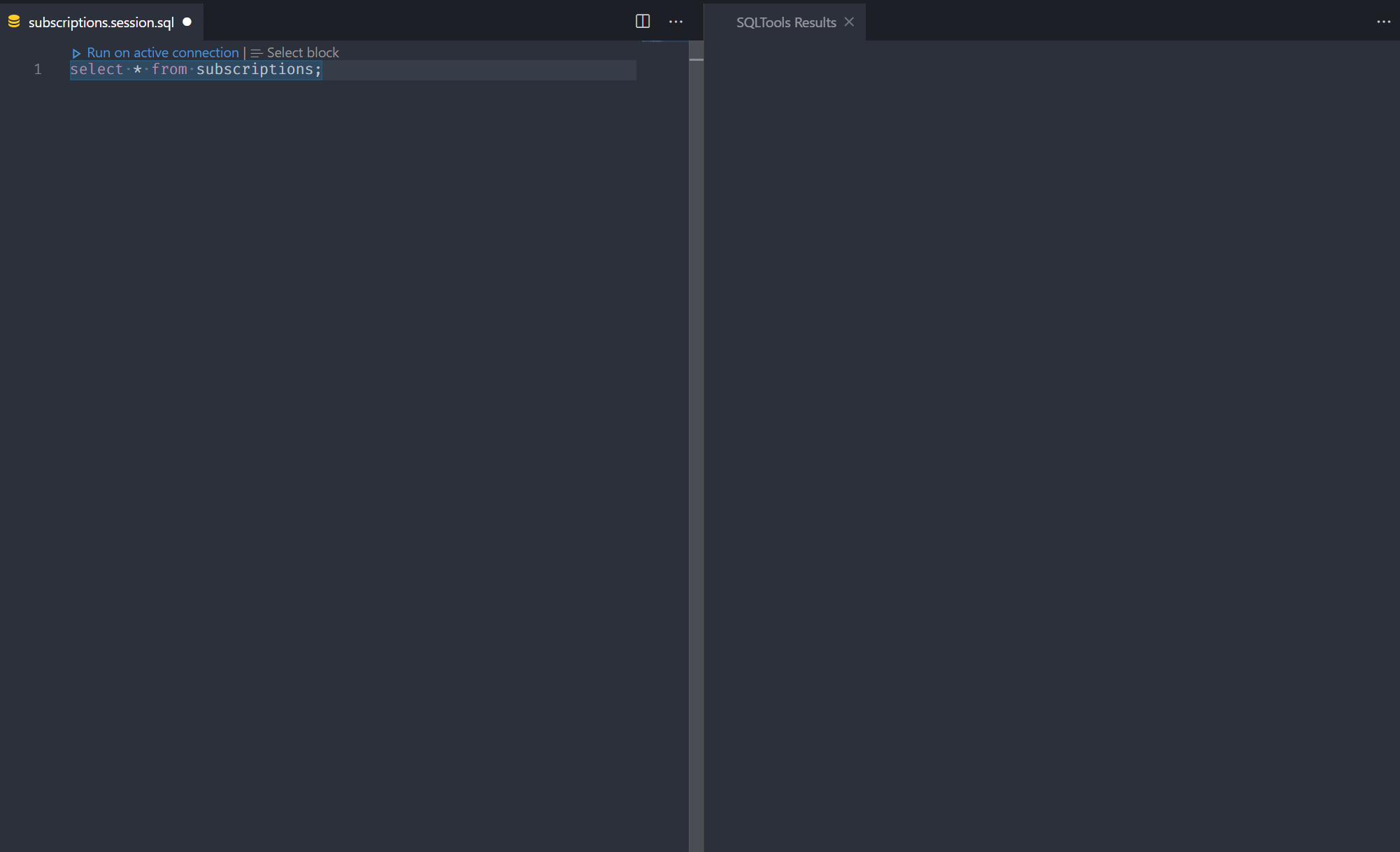 Regression: Empty "SQLTools Results" tab after executing query (SQLite) · Issue #643 · mtxr ...