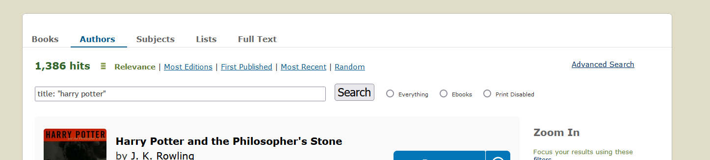 Add Search Page Navigation · Issue #6542 · internetarchive/openlibrary · GitHub
