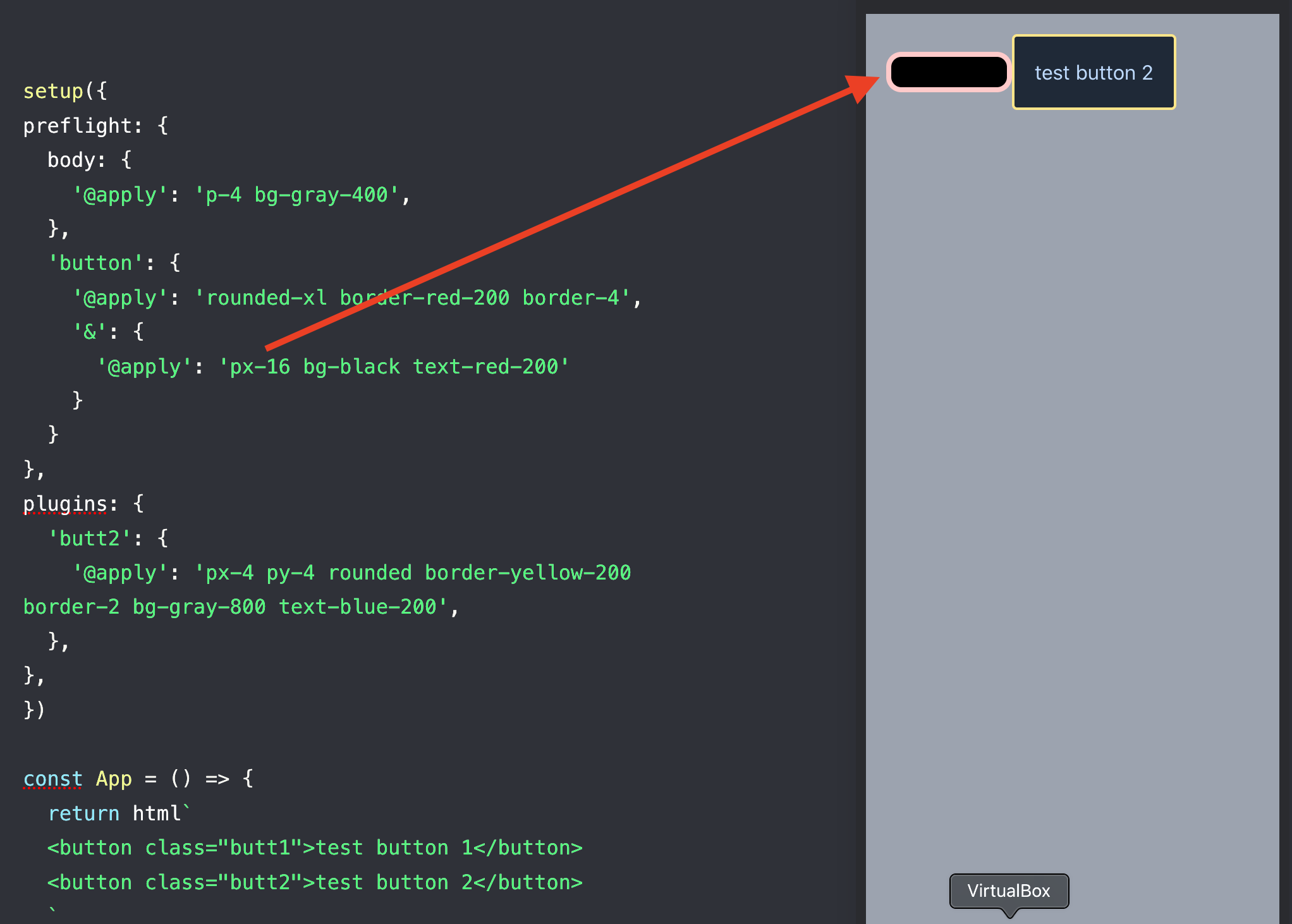 in preflight, weird bug when applying padding selectively on x/y axis ...