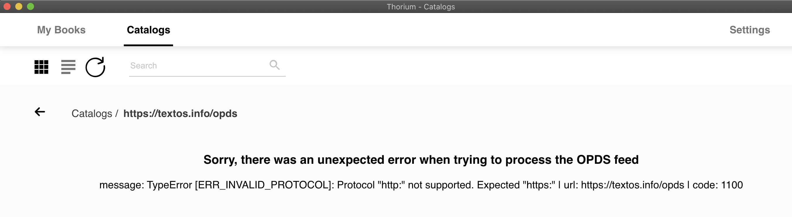 HTTPS to HTTP redirect fails (affects OPDS, and other transactions based on Thorium's network ...
