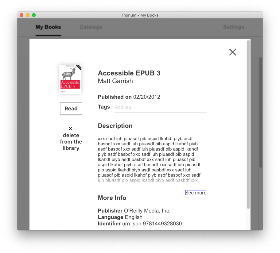 Font Family and Other CSS Styles In Publication Info popup Modal