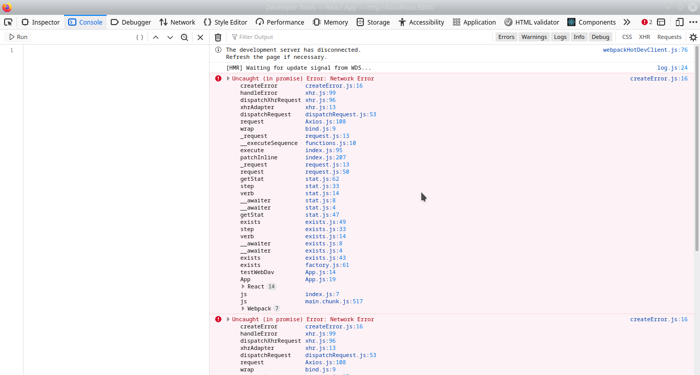 getting a "Error: Network Error" on browser · Issue #278 · perry-mitchell/webdav-client · GitHub
