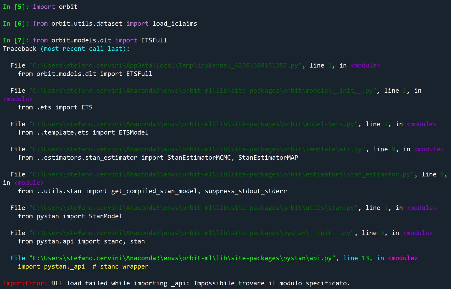 Dll Load Failed While Importing Api · Issue 797 · Uberorbit · Github 