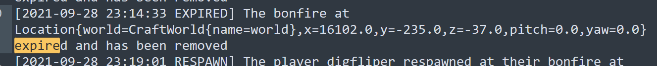 Bonfires don't Expire and TPS · Issue #30 · MineInAbyss/Bonfire · GitHub