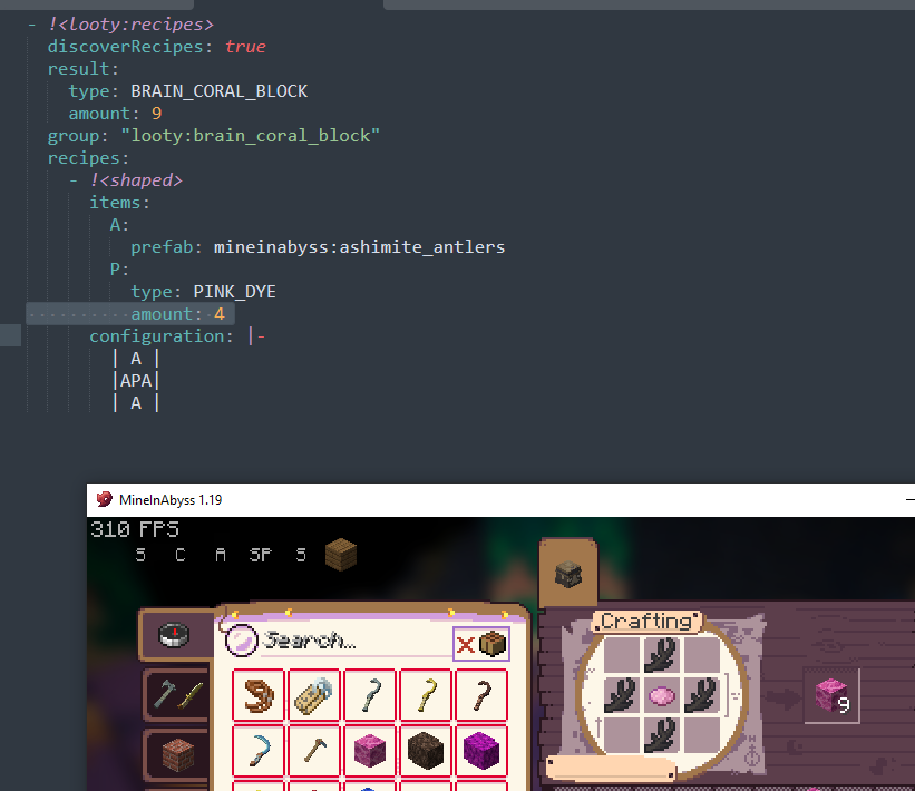 Amount not working in recipe · Issue #38 · MineInAbyss/Idofront · GitHub