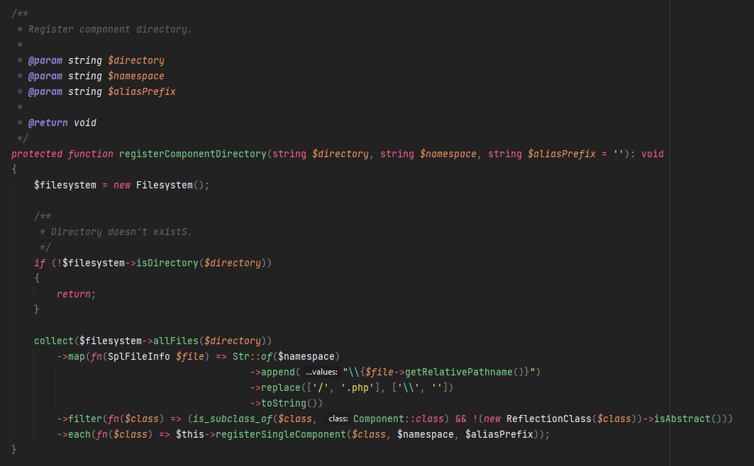 Registering namespaced livewire components like laravel blade ...