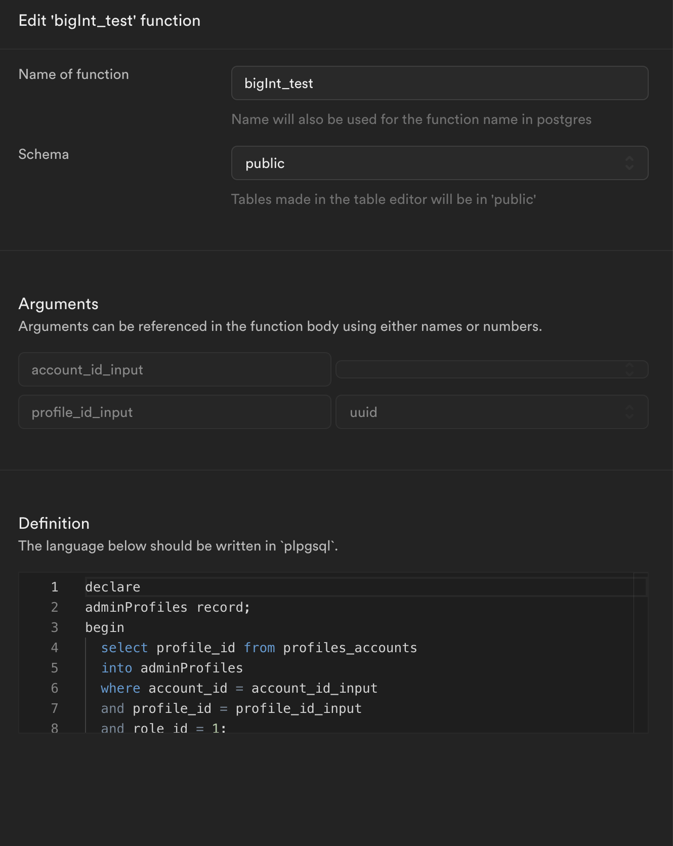 DB Function does not exist? Even though I can call directly from SQL Editor? · supabase ...
