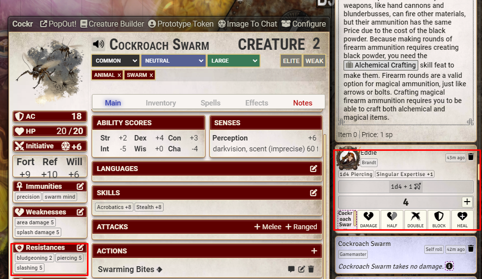 IWR concussive trait - missing IWR interaction · Issue #5843 · foundryvtt/pf2e · GitHub