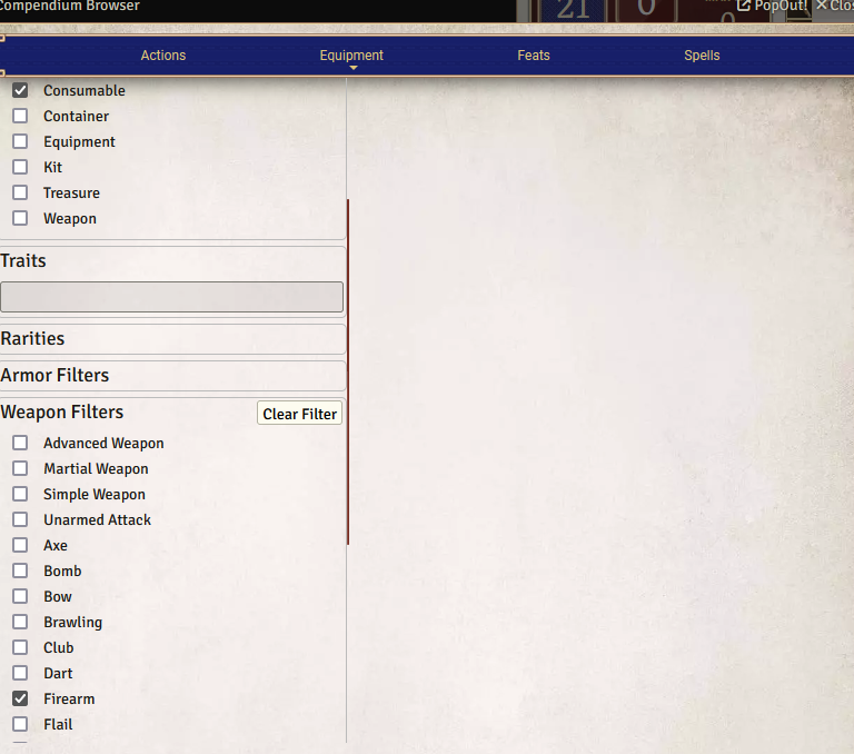 Feature request: when searching consumables with firearms bring up ammunition. · Issue #5879 ...