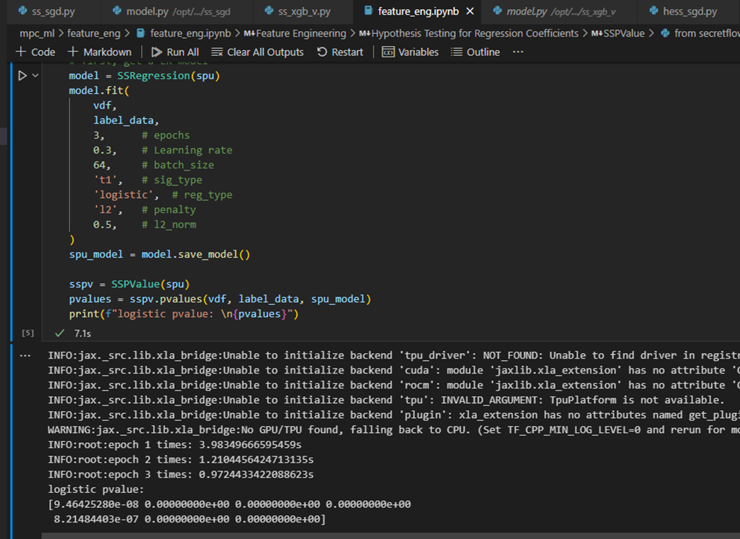 验证 SecretFlow “组件/MPC机器学习”文档，包括文档流程和代码示例 · Issue #640 · secretflow/secretflow · GitHub