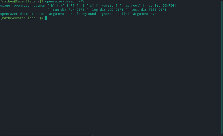 Deamon cannot be relaunched (Pyolochromatic Issue) Manjaro Linux · Issue #1056 · openrazer ...