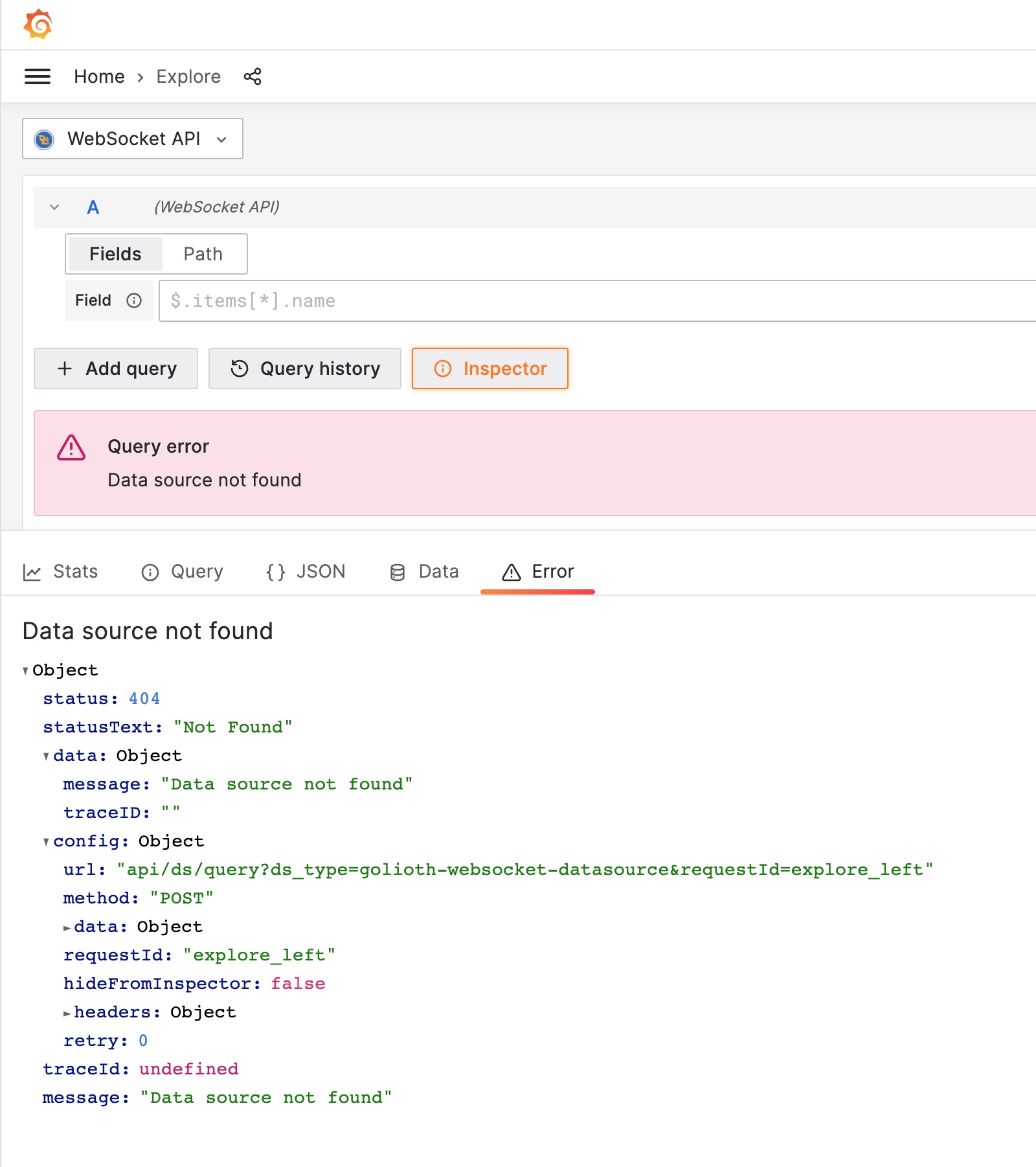 Websocket Api Datasource Not Working · Issue 73582 · Grafanagrafana · Github 