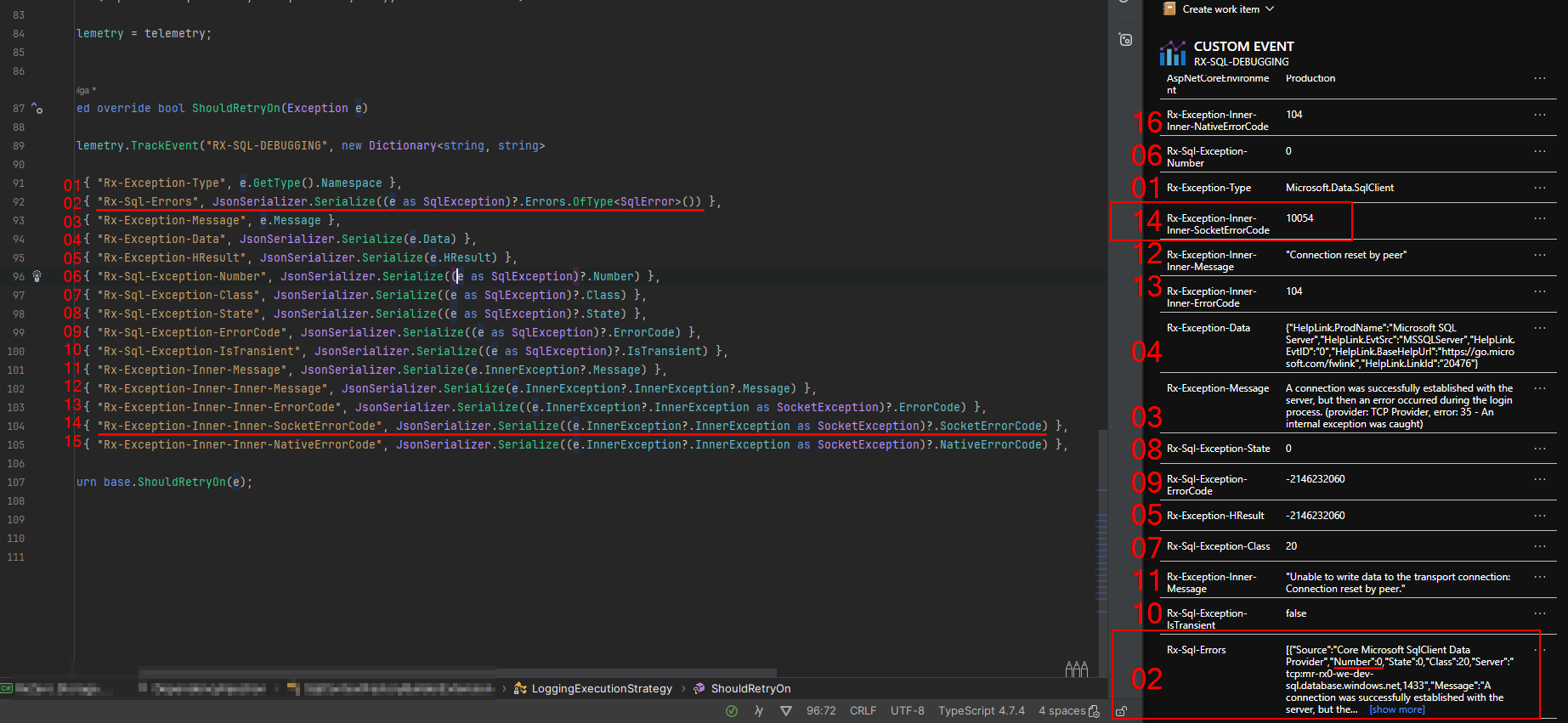A transport-level error has occurred when receiving results from the server. (provider: TCP ...