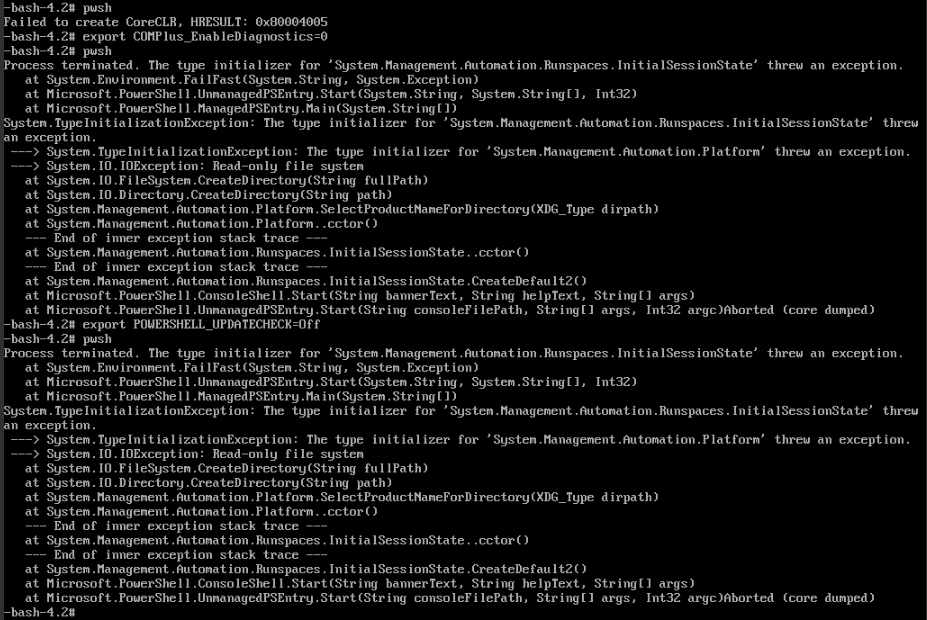 Powershell Core Not Running In Read Only Nfs · Issue 12181 · Powershellpowershell · Github 1632