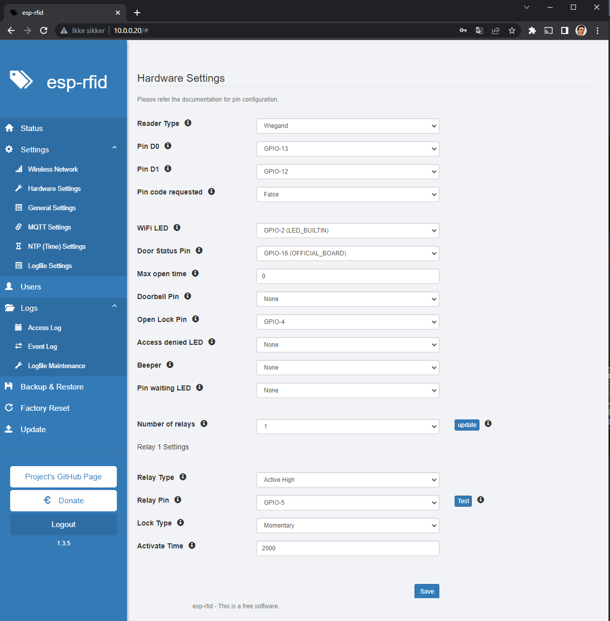 Source code 1.0.4? · Issue #509 · esprfid/esp-rfid · GitHub Source code 1.0.4? · Issue #509 · esprfid/esp-rfid · GitHub