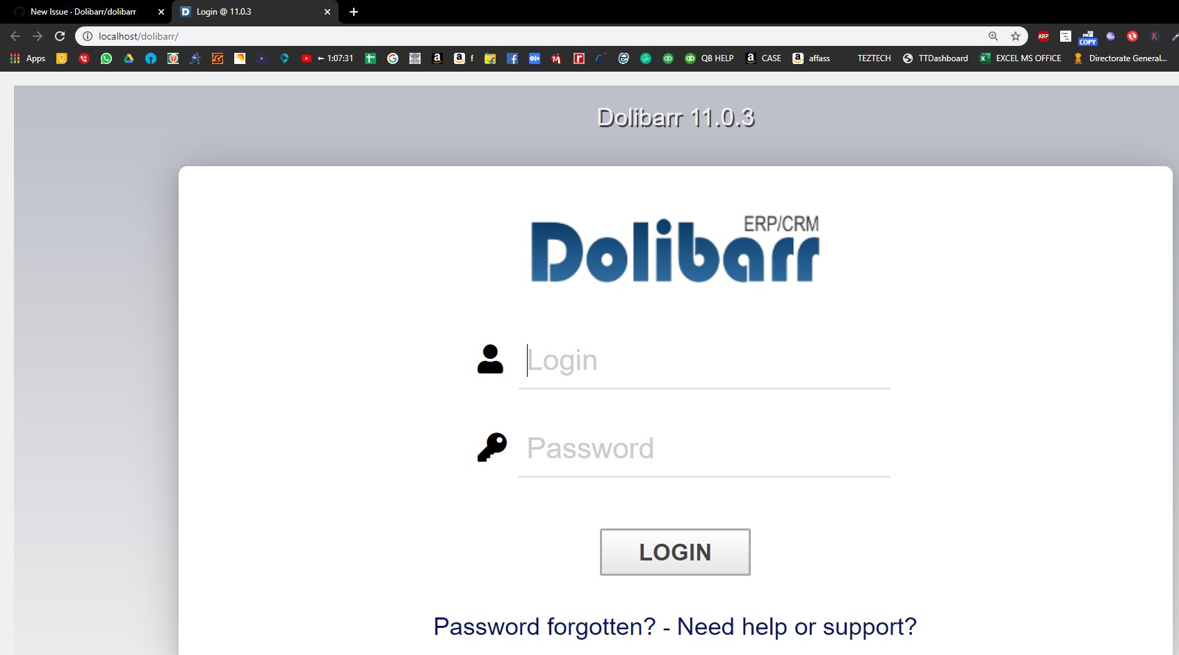 login password for dolibarr . · Issue #13406 · Dolibarr/dolibarr · GitHub