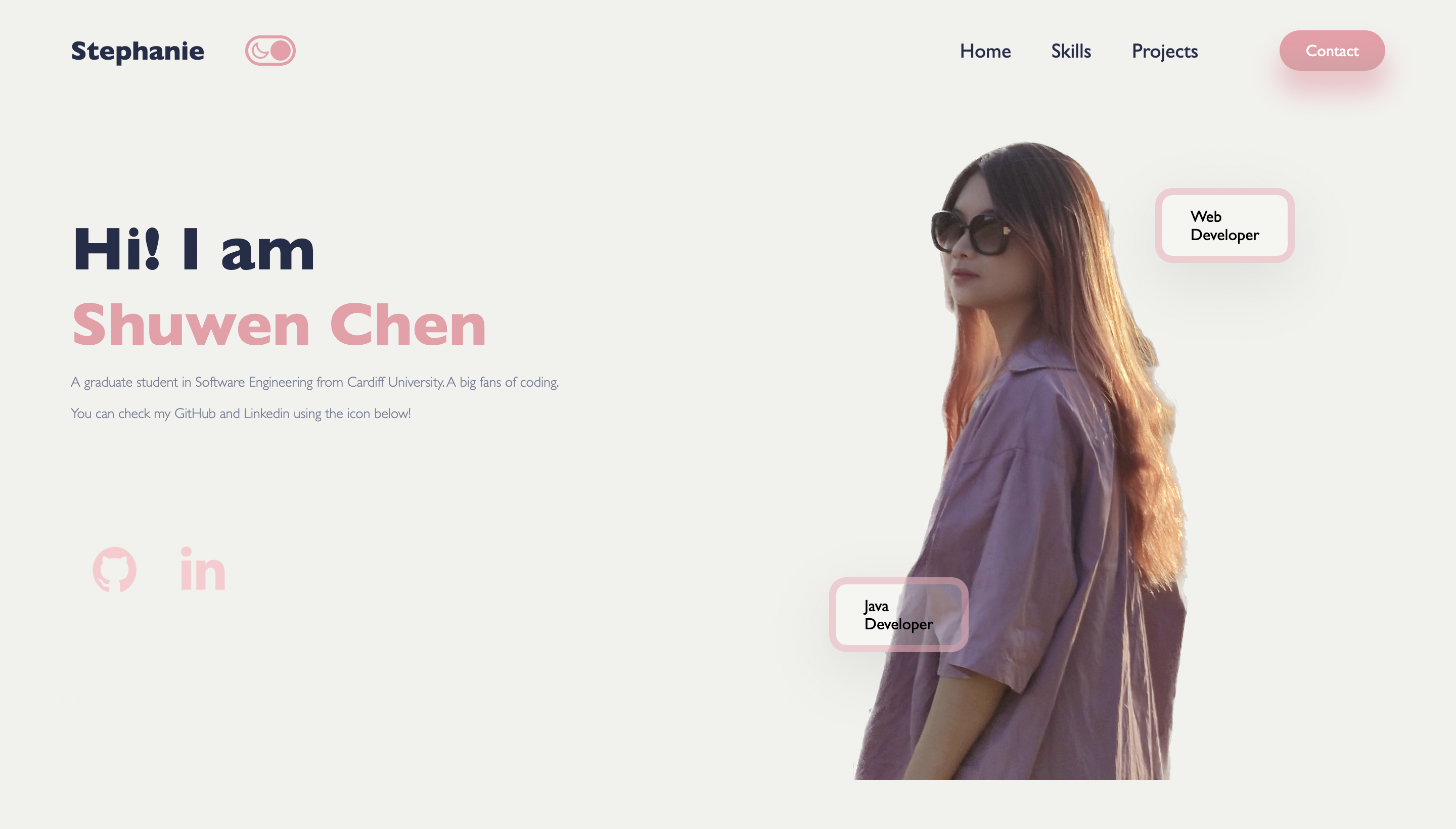 GitHub - chansukman/personal-website-React: personal protfolio