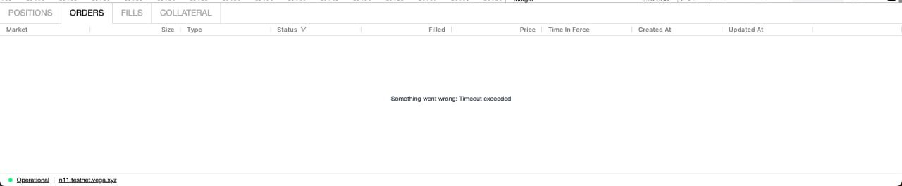 Filtering order list causes a timeout · Issue #2814 · vegaprotocol/frontend-monorepo · GitHub
