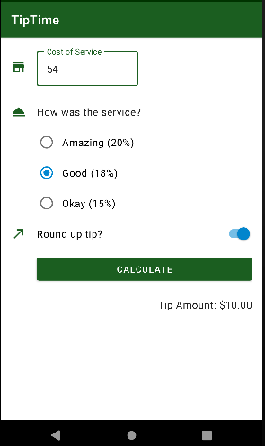 GitHub - Khang-Truong/TipTime: This is a exercise in Android Basics In Kotlin Tutorial