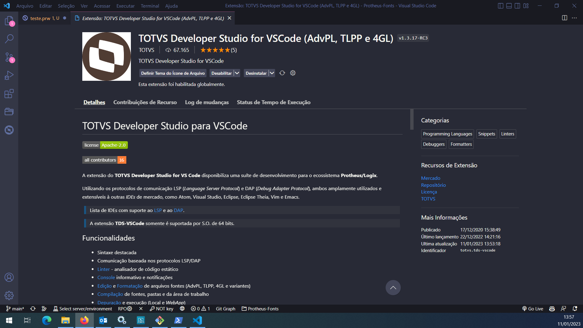Problema ao carregar snippets dentro do VSCode · Issue #966 · totvs/tds-vscode · GitHub