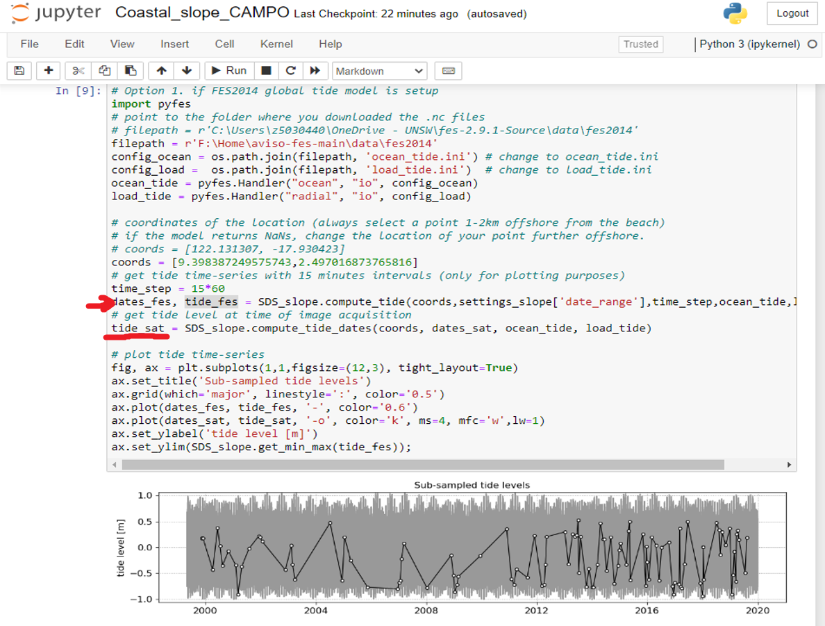 Loading measured tide data - error · Issue #316 · kvos/CoastSat · GitHub
