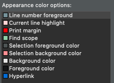 Editor "foreground color" wrong after saving or losing focus, correct when first applying theme ...
