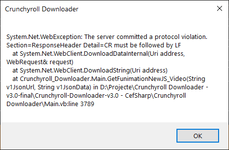 Funimation download problem · Issue #485 · hama3254/Crunchyroll ...