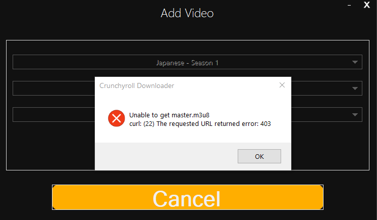 403 · Issue #703 · hama3254/Crunchyroll-Downloader-v3.0 · GitHub