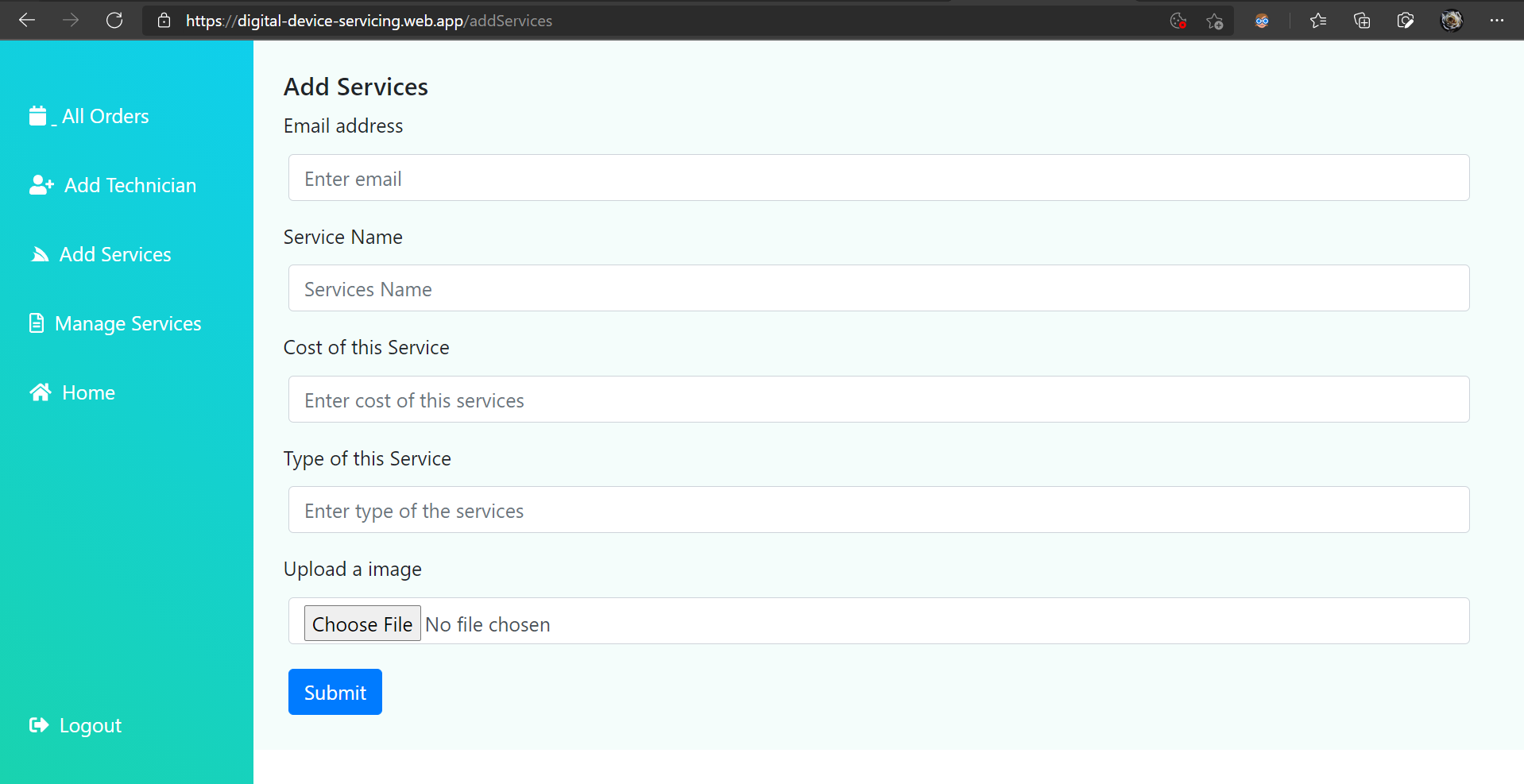 GitHub - Md-Kais/digital-device_servicing_client: A simple front-end-website for a shop called ...