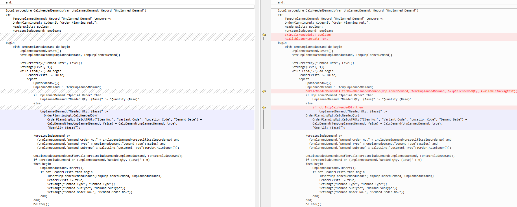 [Event Request] - Codeunit 5520 "Get Unplanned Demand" - procedure ...