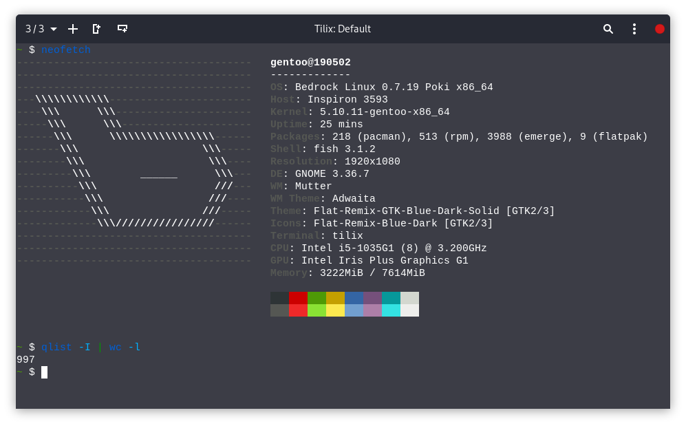 Bedrock Linux neofetch bug (on gentoo) · Issue #1671 · dylanaraps/neofetch · GitHub