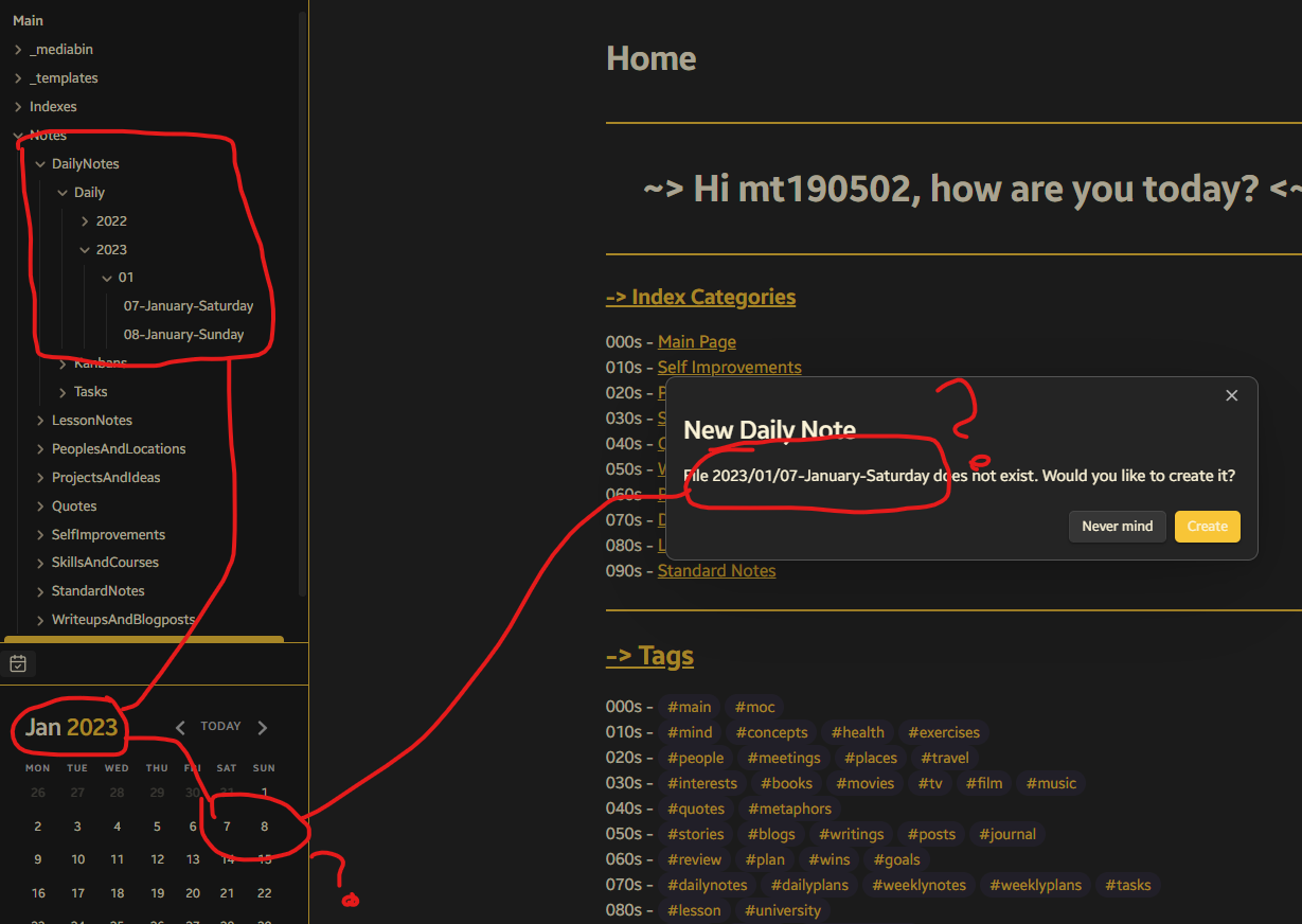 [BUG] File doesn't exists error · Issue #276 · liamcain/obsidian-calendar-plugin · GitHub
