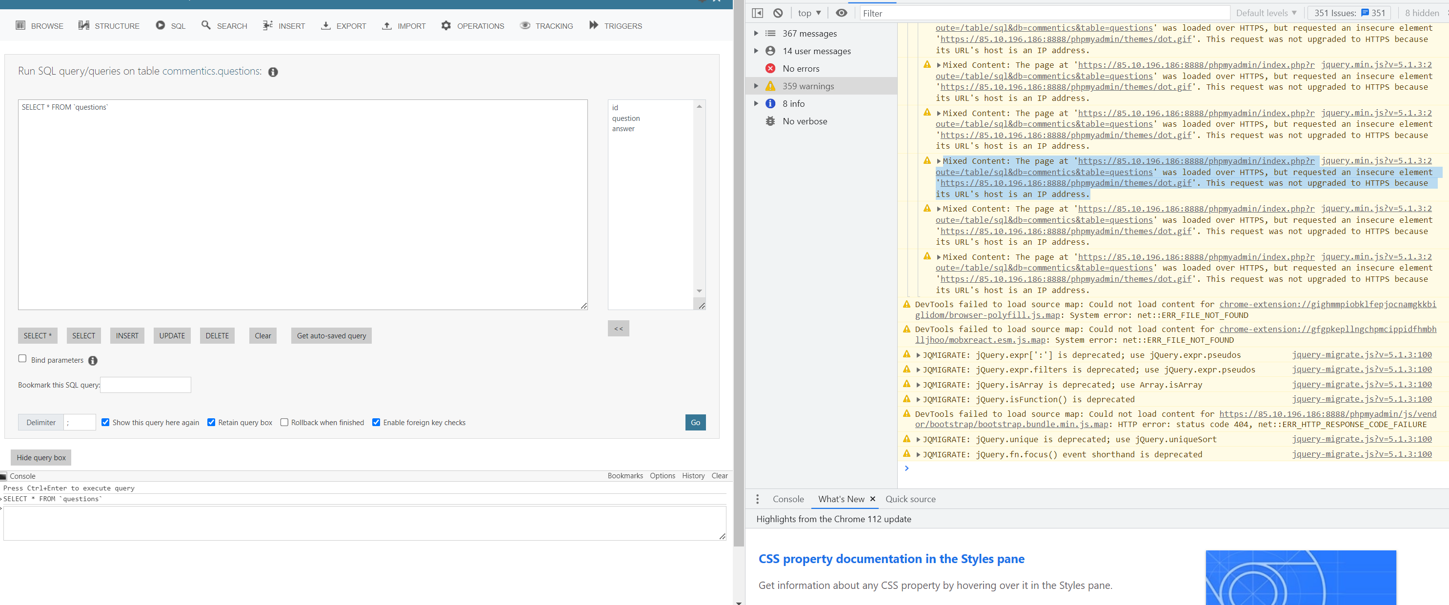 Nothing happens · Issue #18339 · phpmyadmin/phpmyadmin · GitHub
