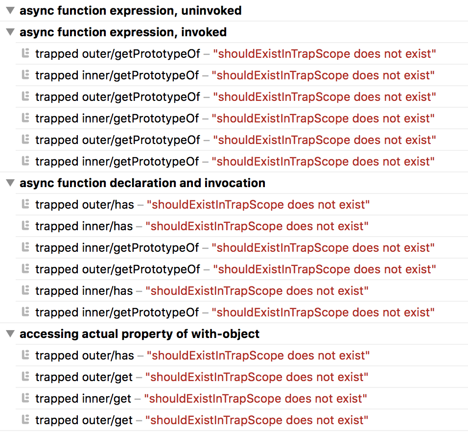 internal shim error in Safari: unexpected scope handler trap called: getPrototypeOf · Issue #200 ...