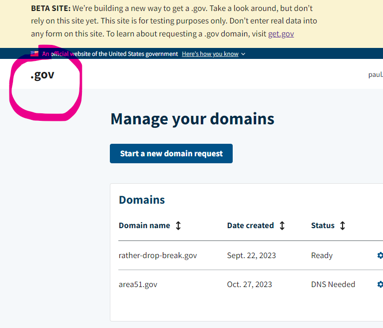 On manage.get.gov, the .gov logo should take user to get.gov. · Issue #1258 · cisagov/manage.get ...