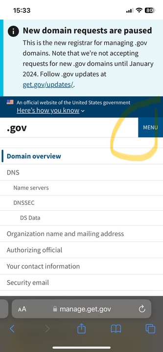 UX: On Mobile, the Sign Out option is difficult to find on the menu. · Issue #1360 · cisagov ...
