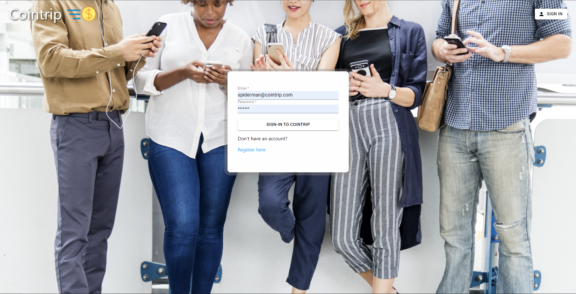GitHub - Cawde/cointrip-react