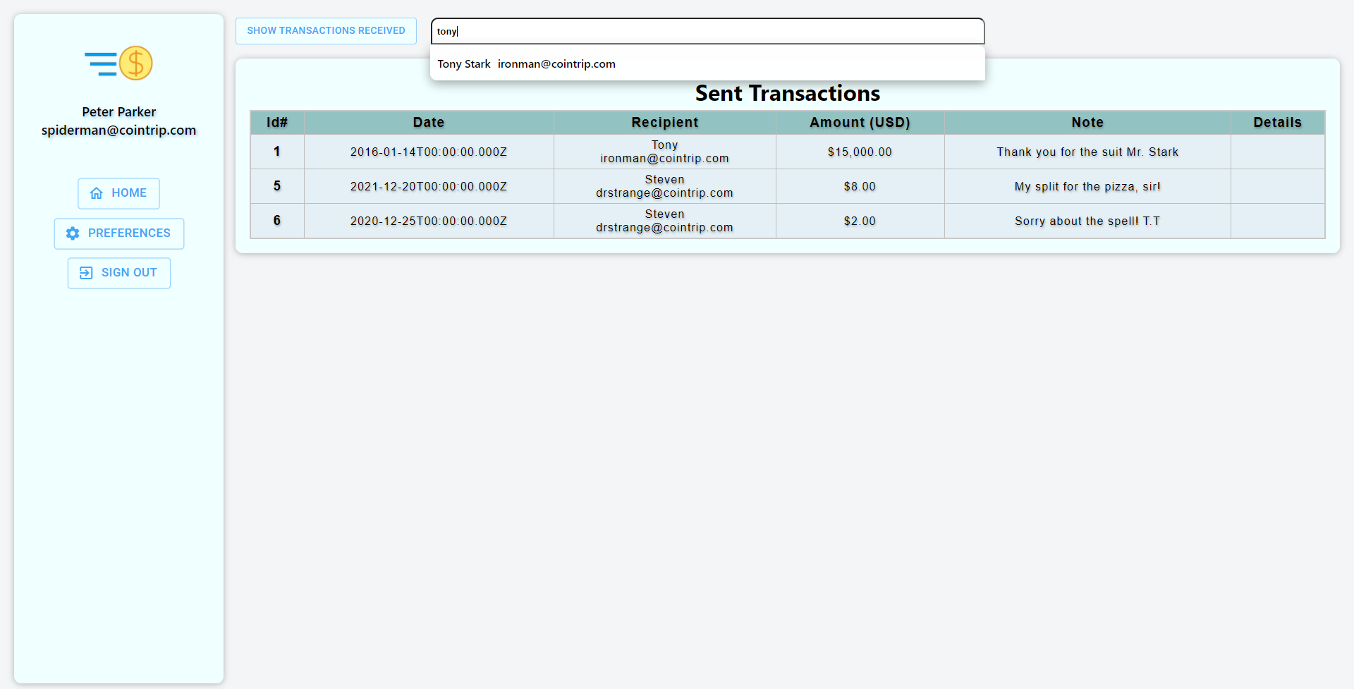GitHub - Cawde/cointrip-react