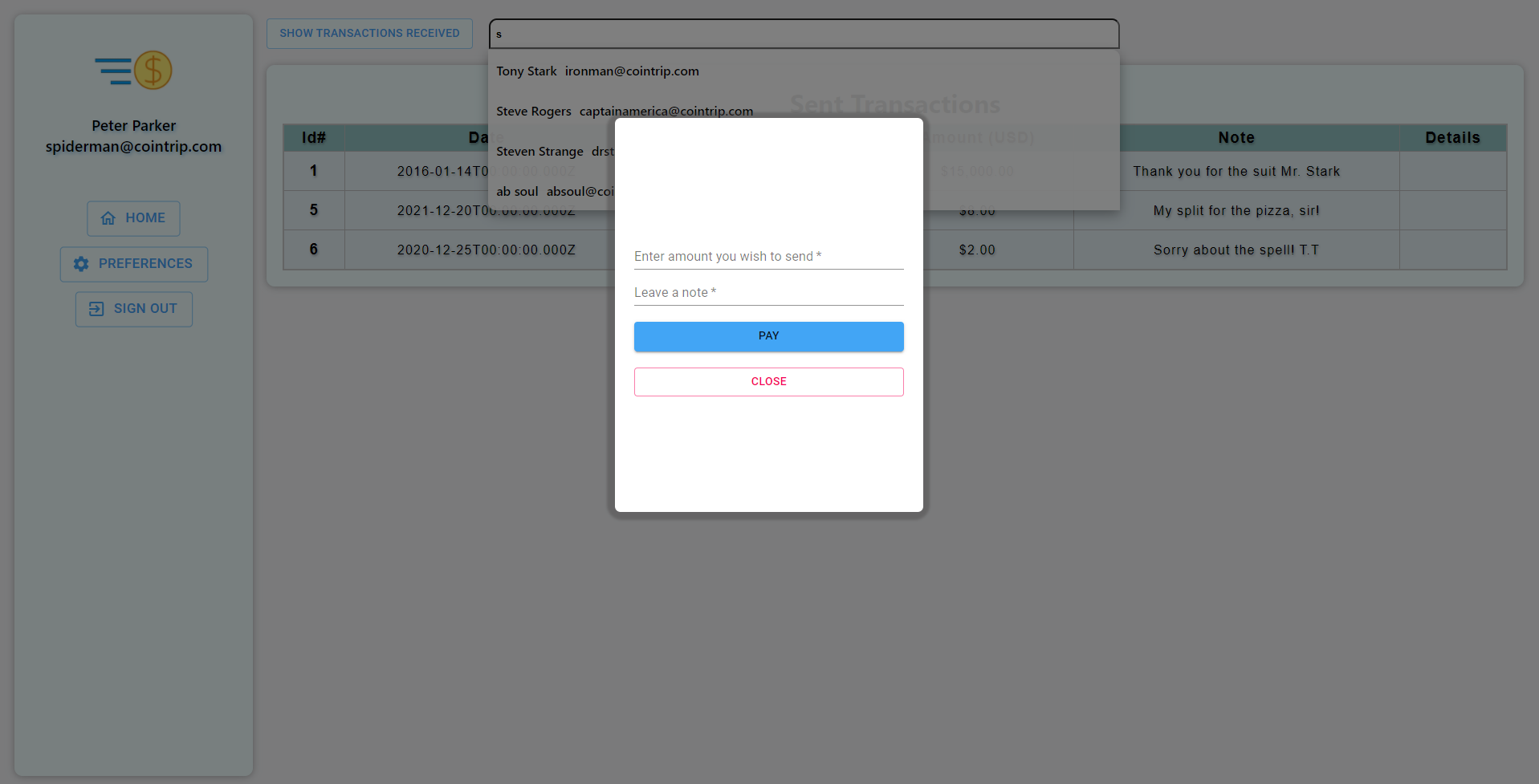 GitHub - Cawde/cointrip-react