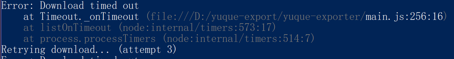 download timed out · Issue #3 · renyunkang/yuque-exporter · GitHub